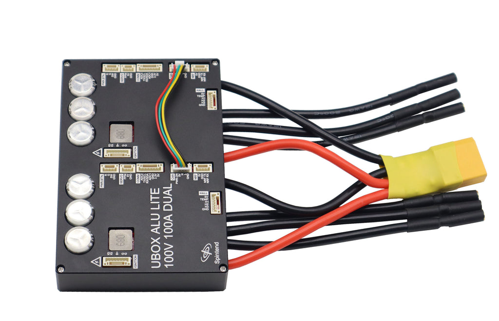 Dual ubox Aluminum Lite controller 100V 100Ax2 based on VESC – Spintend