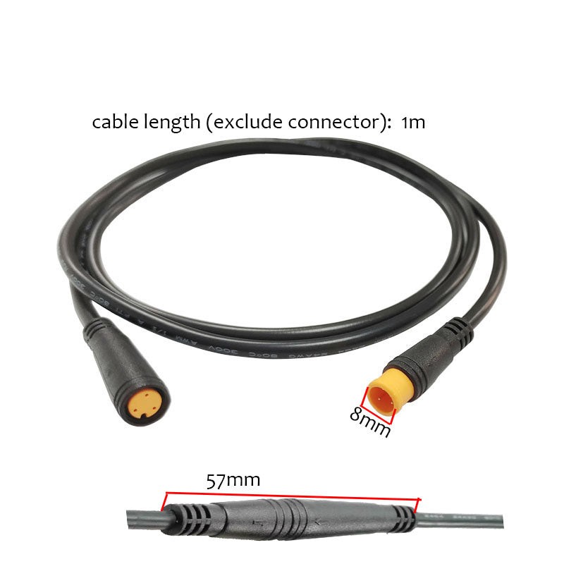 M8 3pin extention cable with Juliet Connectors male and female – Spintend