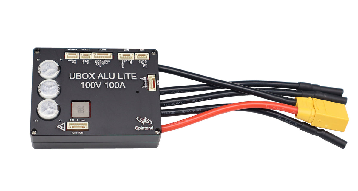 Single ubox Aluminum Lite controller 100V 100A based on VESC – Spintend